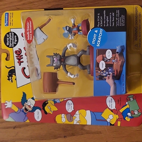 Playmates Toys | Toys | The Simpsons Unopened Figure Itchy And Scratchy ...